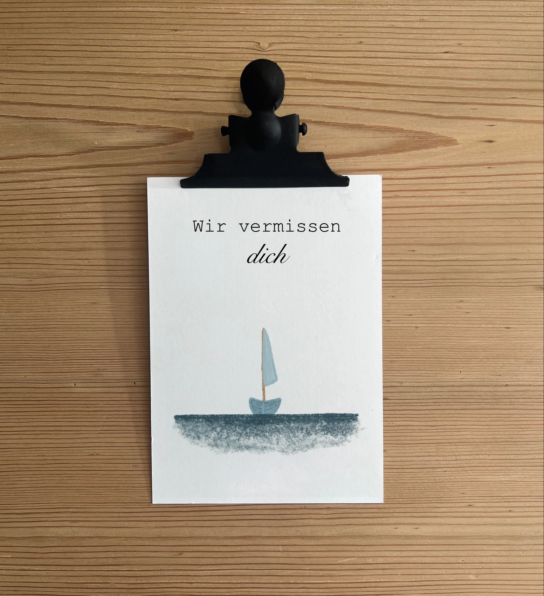 Karte - Wir vermissen dich - nordbutik